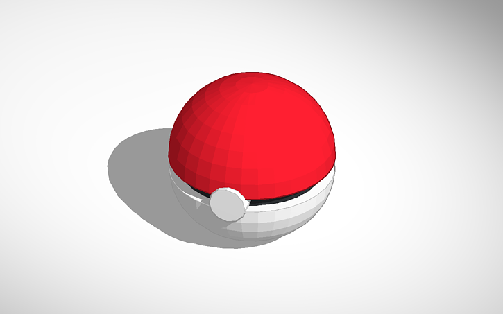 3D design Pokeloot item chest (pokeball) | Tinkercad