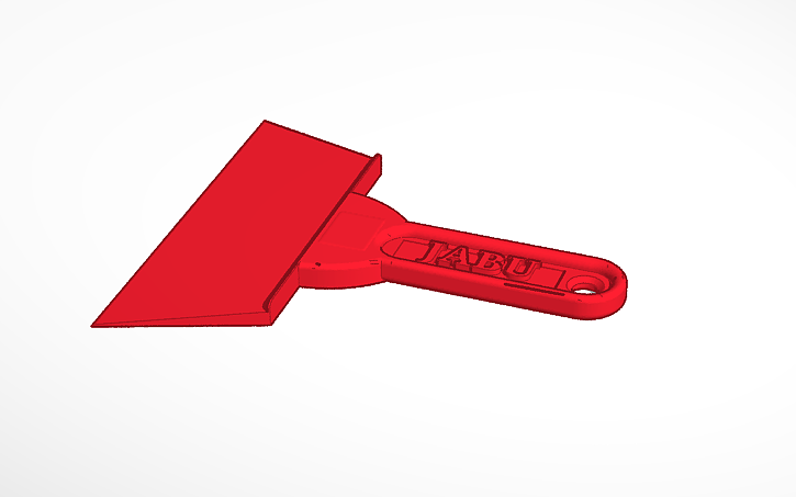 3D design Scraper - Tinkercad