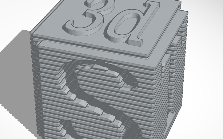 3D design ST3dM LOGO | Tinkercad