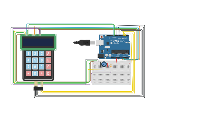 Circuit design Projeto Calculadora - Tinkercad