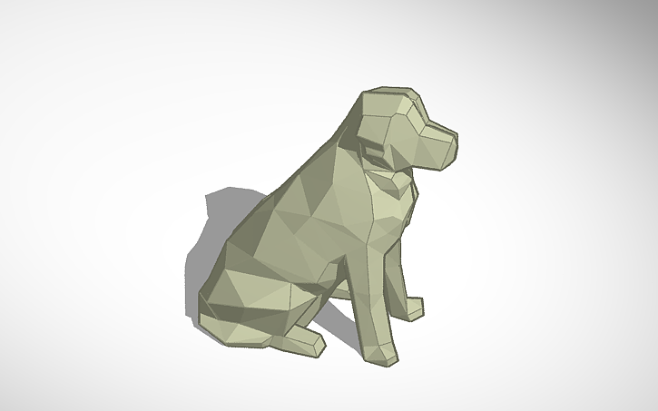 3D design dog - Tinkercad