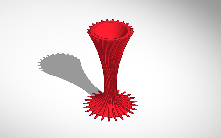 3D design hourglass vase | Tinkercad