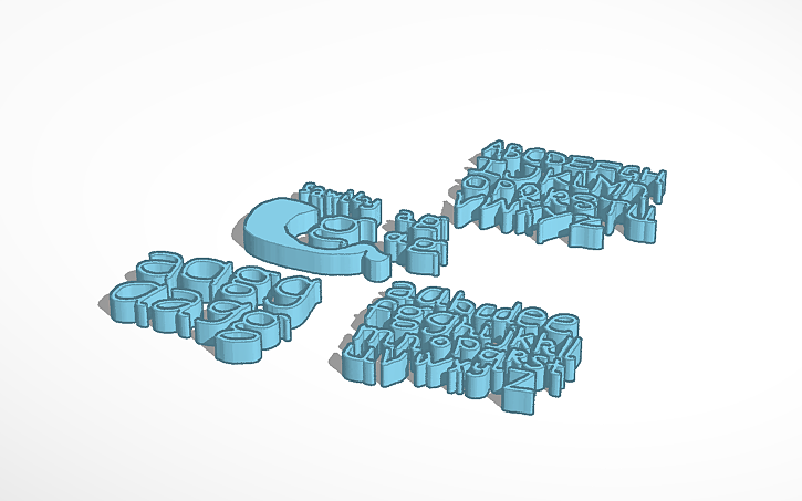 3D design Letters - Tinkercad