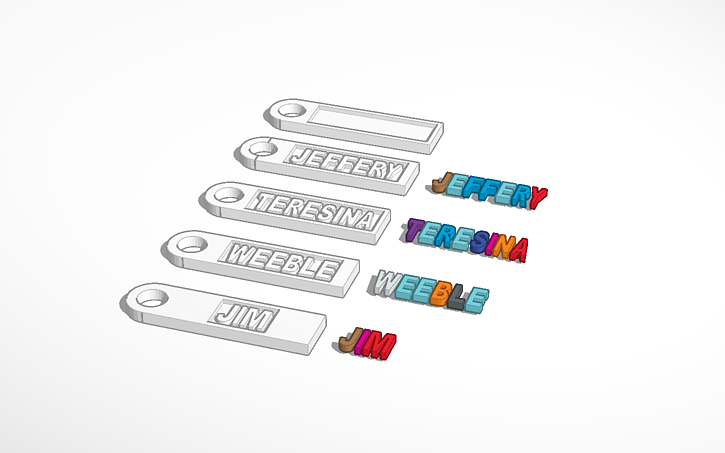 3D design Snake Keyrings for SR - Tinkercad