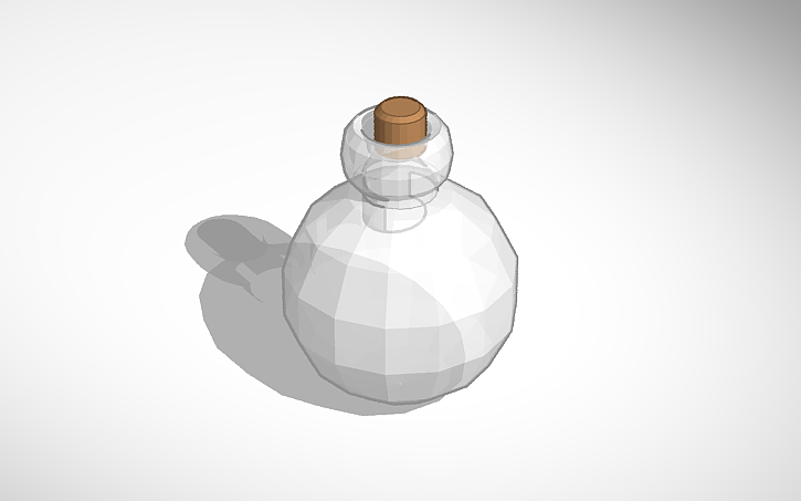 3D design Flask - Tinkercad