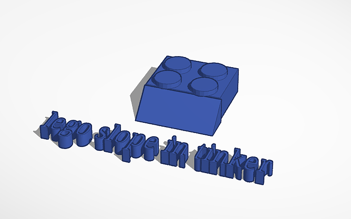 3D design lego in tinker - Tinkercad
