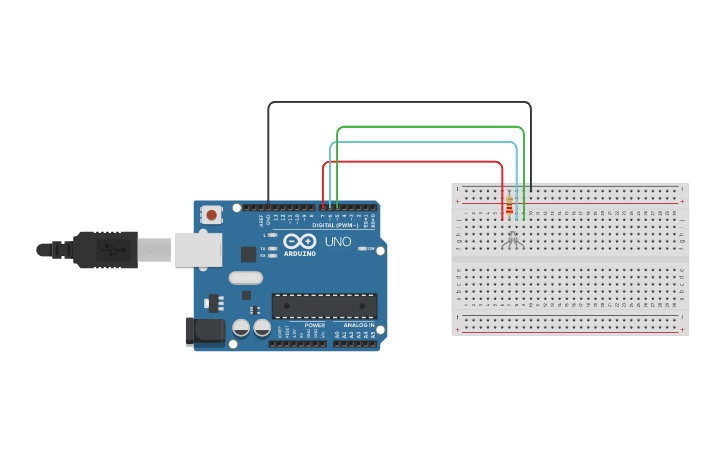 Circuit design Allan Gómez Arduino | Tinkercad