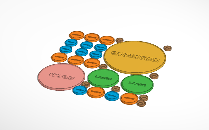 3D design Bases for Dungeons & Dragons Miniatures | Tinkercad