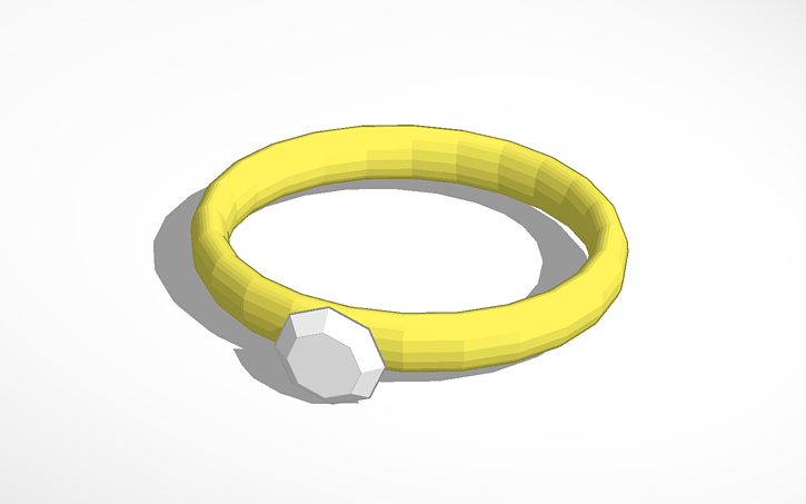 3d Design Diamond Ring Tinkercad