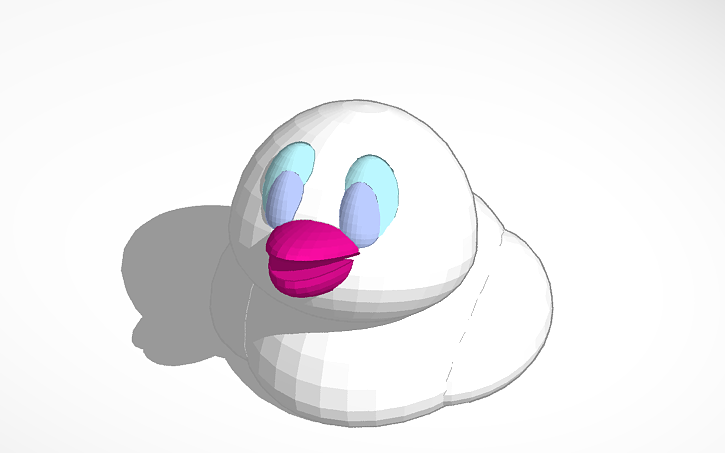 3D design cute duck - Tinkercad