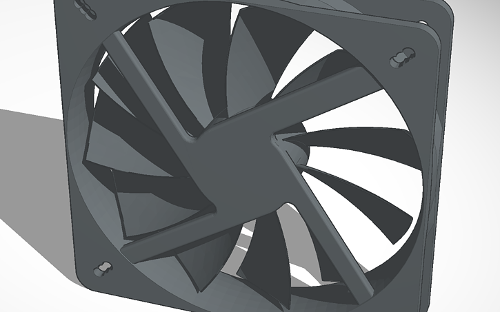 3D design Fan 140x25 - AF | Tinkercad