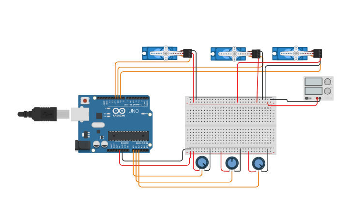 Circuit design Wiring Components - Tinkercad