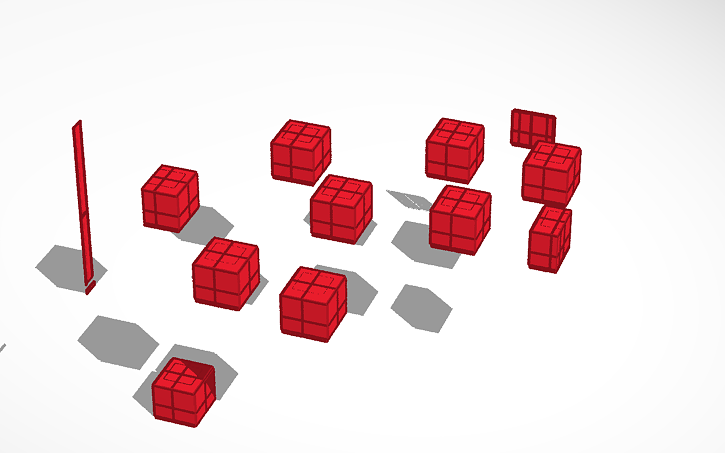 3D design the war of the rubix cubes | Tinkercad