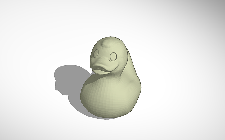 3D design duck - Tinkercad