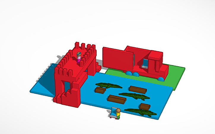 3D design packmore river - Tinkercad