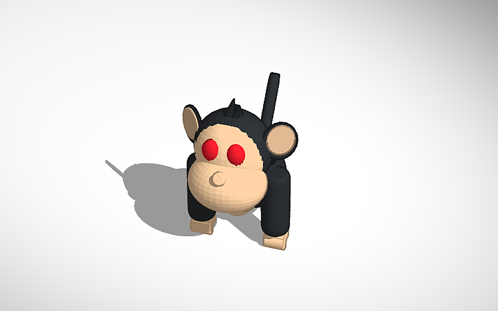 3D design Adopt Me Pet Idea(Evil Monkey) - Tinkercad
