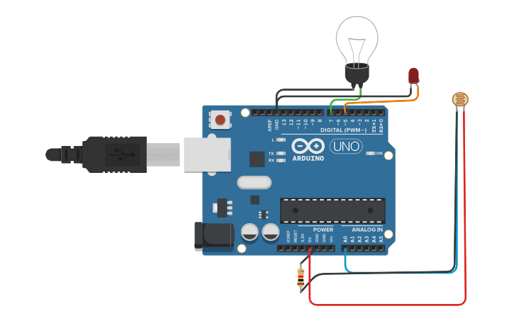 Circuit Design Program 8 Light Dependent Resistor Tinkercad