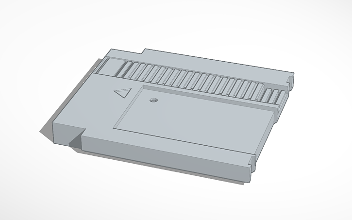 3D design NES Cartridge - Tinkercad
