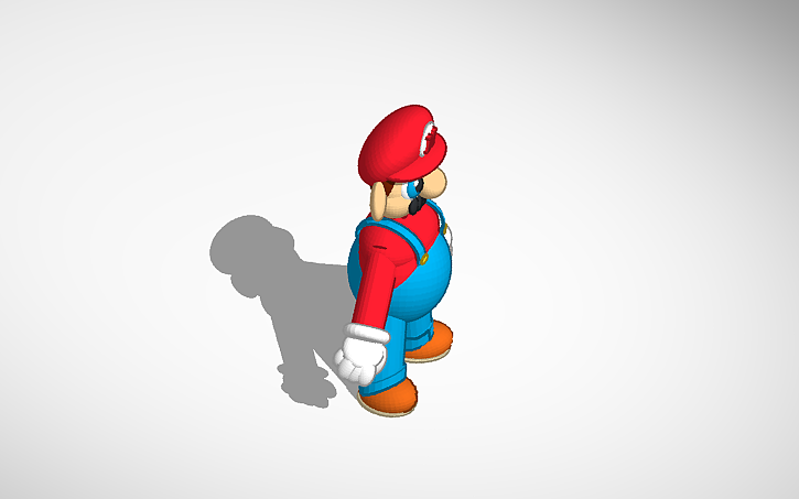 3D design Super Mario - Tinkercad