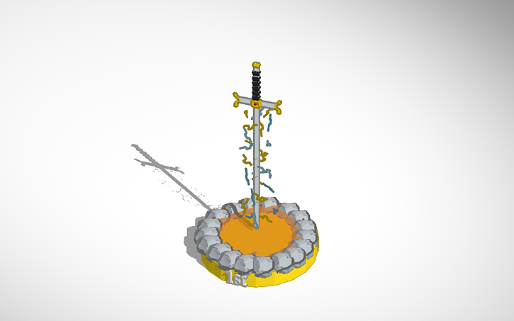 3D design 1st place medal for weapons contest - Tinkercad 3D design 1st place medal for weapons contest - Tinkercad