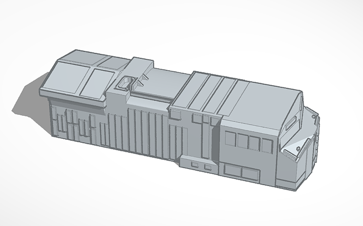 3D design Trackmaster ET44AC Shell - Tinkercad