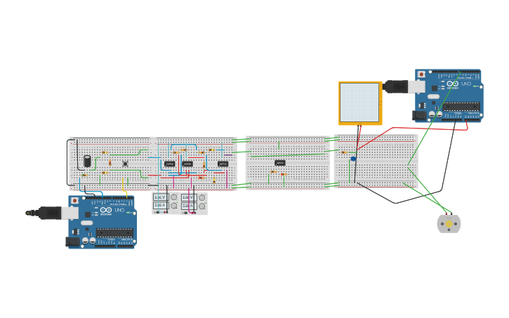 Circuit design Systems EMG Amp and Filter - Tinkercad
