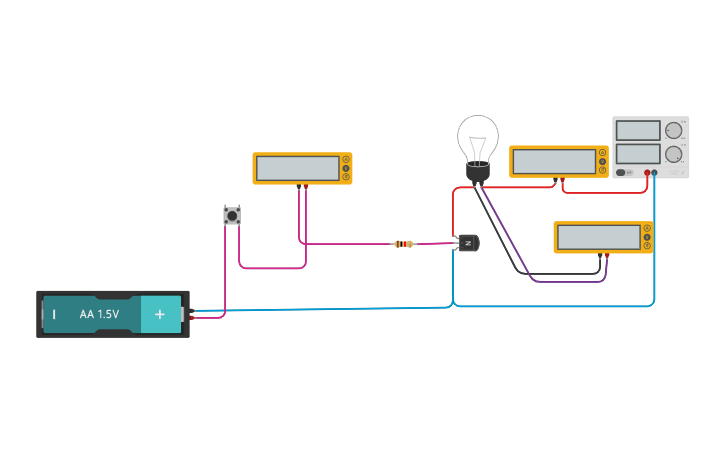 Circuit design 5b_TRANSISTOR como interruptor. - Tinkercad