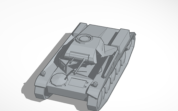 3D design Panzer II - Tinkercad