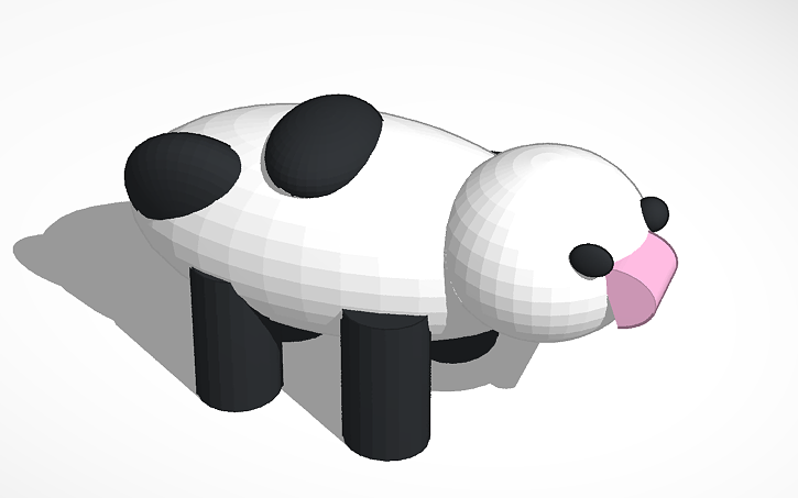 3D design cow - Tinkercad