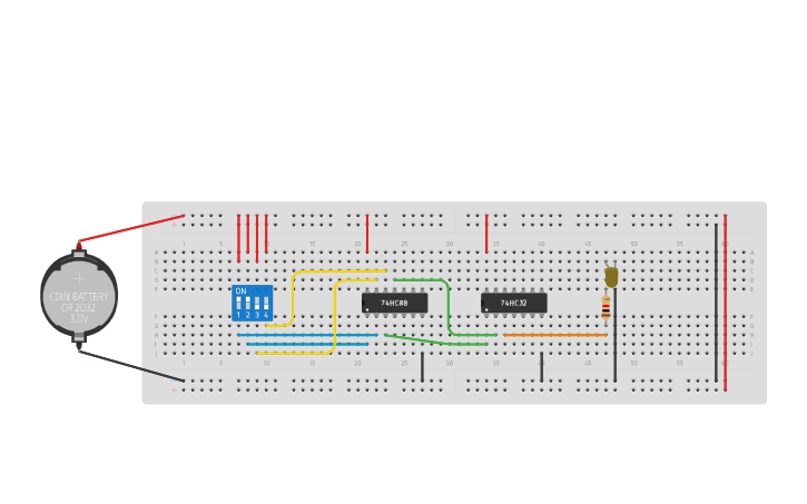 Circuit design Circuito 3 (Compuerta And y Or) | Tinkercad