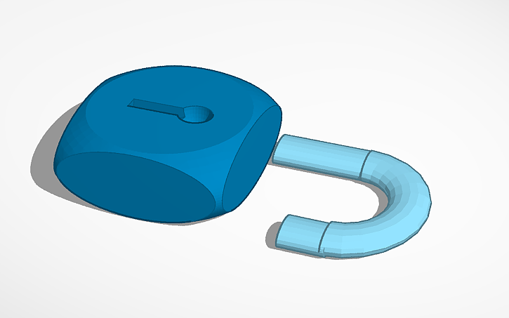 3D design key lock - Tinkercad