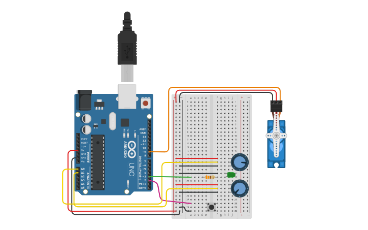 Circuit design MATLAB Communication - Tinkercad
