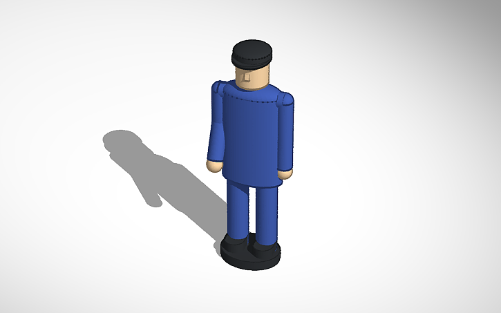 3D design OO Standing Figure - Tinkercad