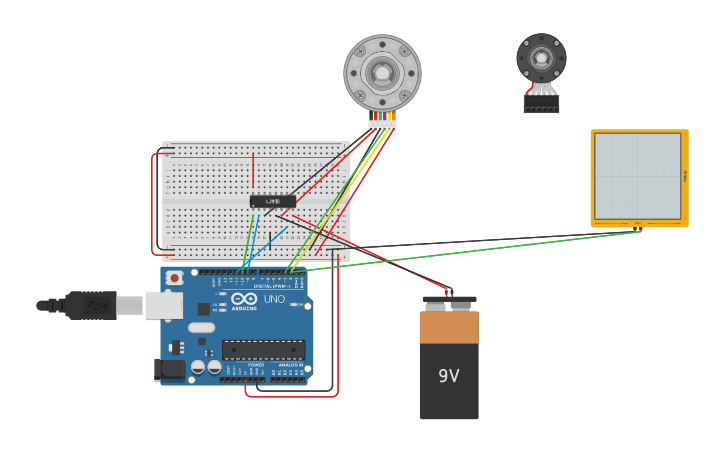 Circuit Design Moteur Asservi Pid Tinkercad