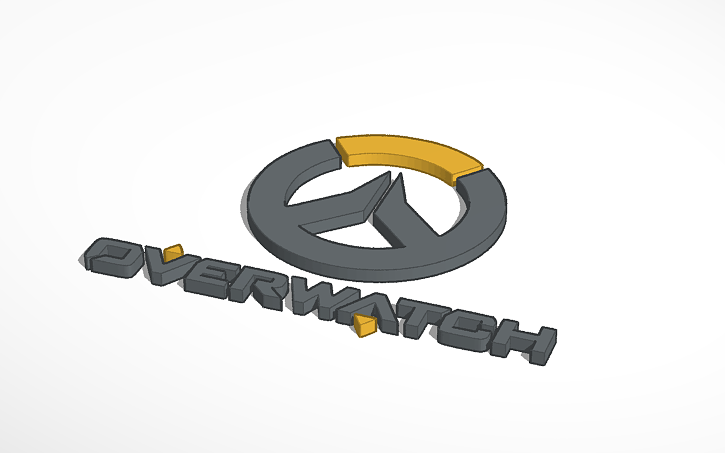 3D design Overwatch logo | Tinkercad