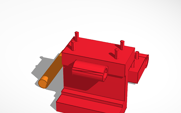 3D design hinge - Tinkercad