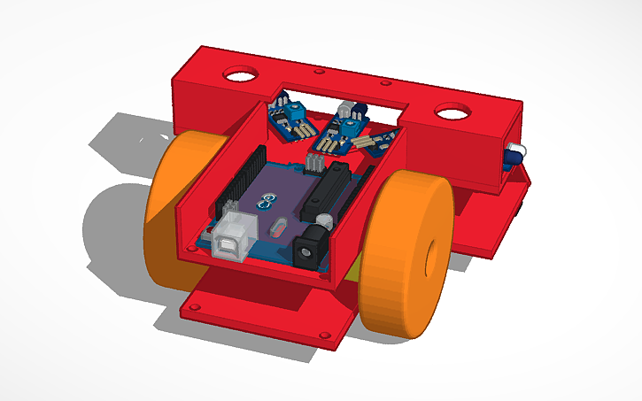 3D design Copy of ROBOT SUMO COMPLETE - Tinkercad
