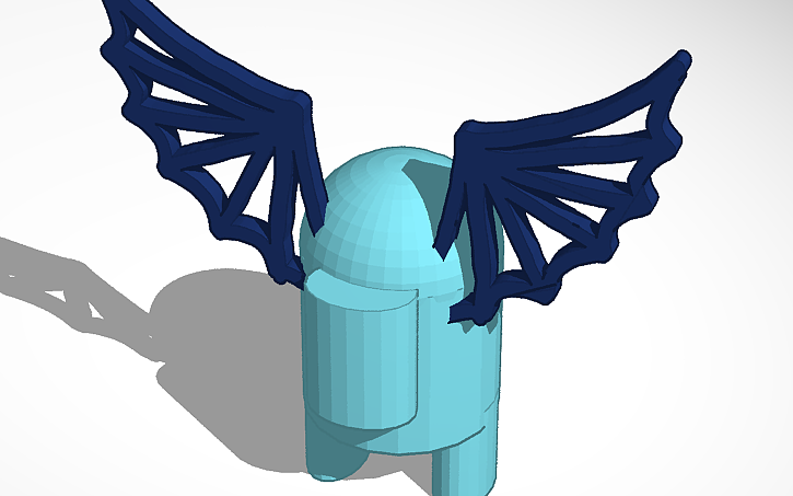 3D design Among us character w/wings | Tinkercad