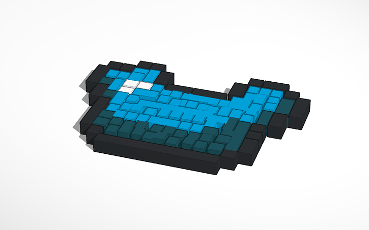 3D design Diamond Chest Plate - Tinkercad