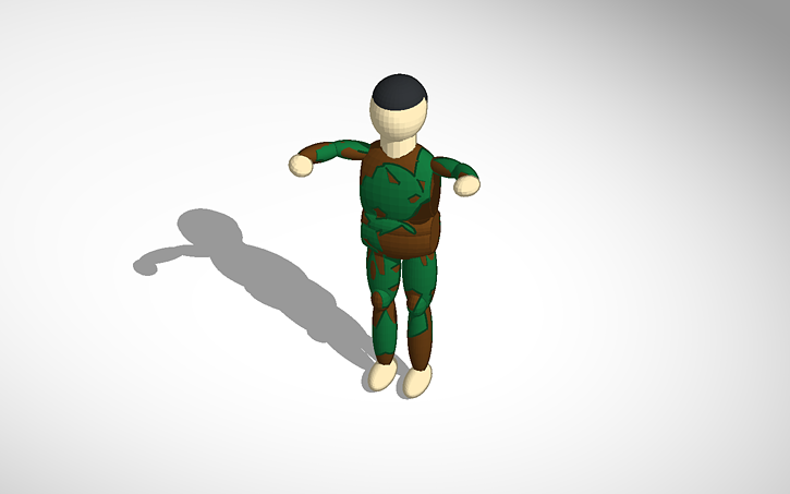 3D design Guy Wearing Camoflauge clothes | Tinkercad