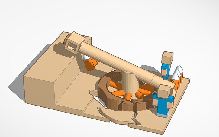 3D design 105mm Howitzer - Tinkercad