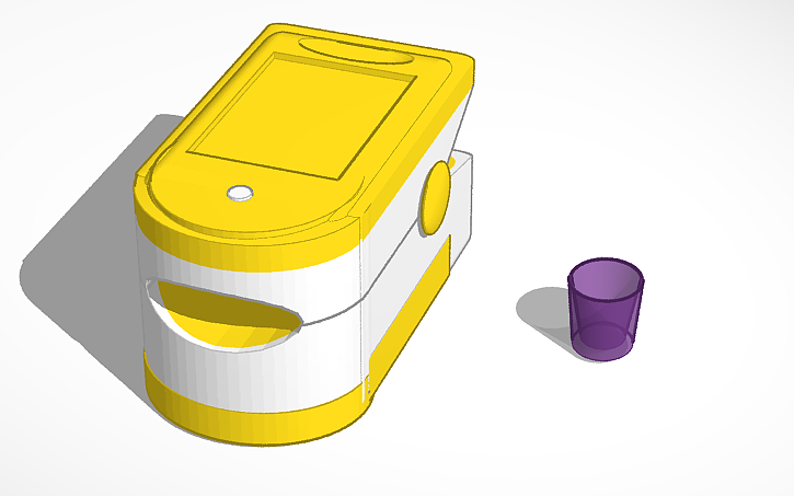 3D design pulse oximeter | Tinkercad