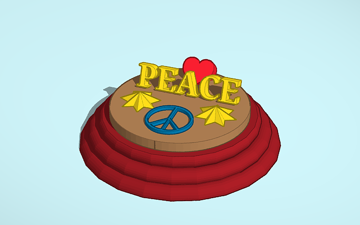 3D design Peace | Tinkercad