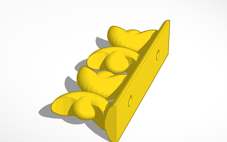 3D design Cable Holder v2 - Tinkercad