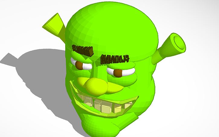3D design Shrek - Tinkercad