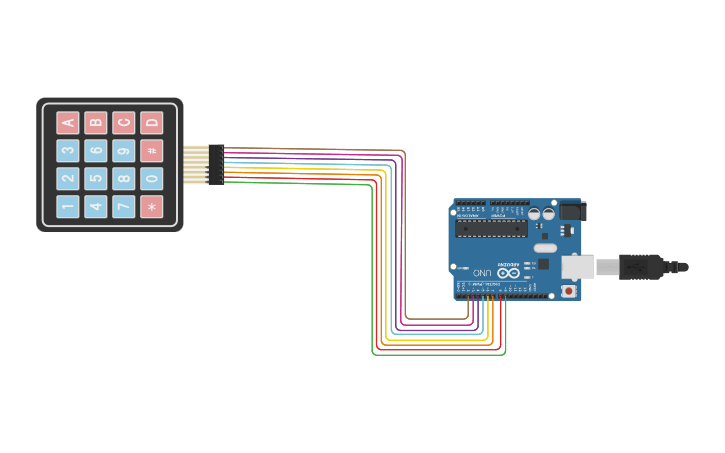 Circuit Design Keypad Tinkercad