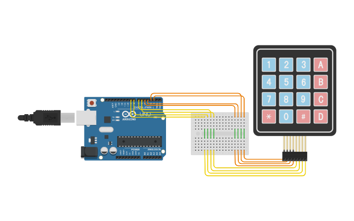 Circuit Design Keypad Tinkercad