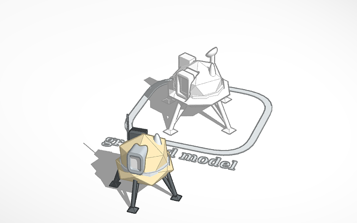 3D design Airbus - Moon Lander - Tinkercad