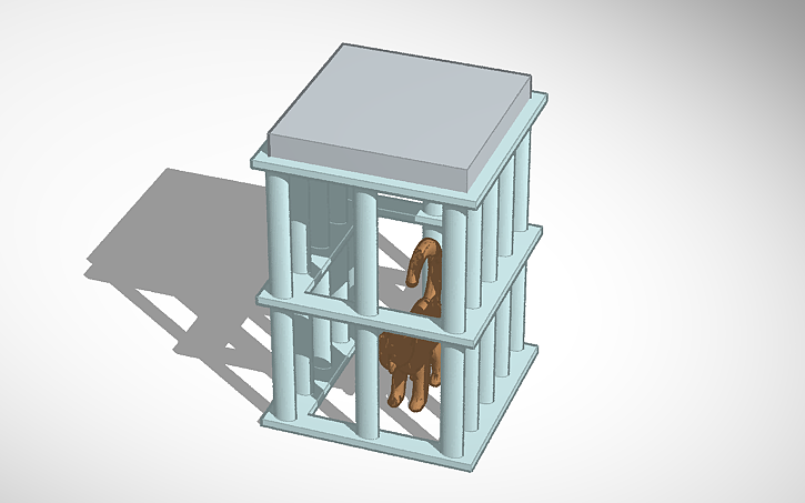 3D design cage monkey | Tinkercad