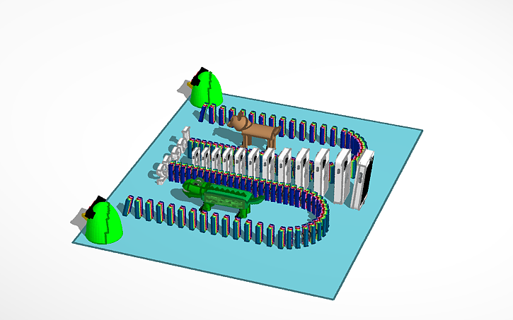 3D design Domino - Tinkercad